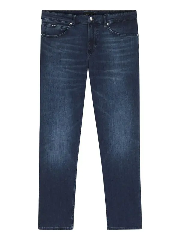 BOSS Maine Regular-fit Comfort-stretch Jeans - Dark Blue