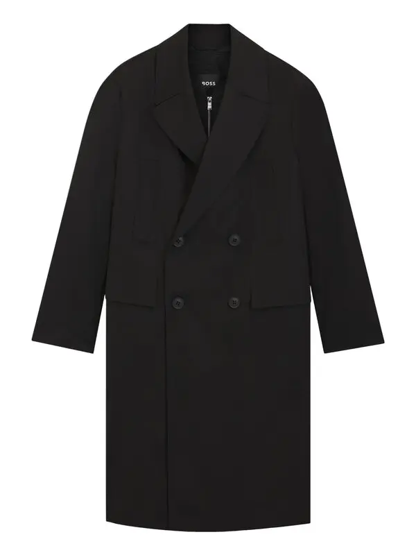 BOSS Water-repellent Coat With Detachable Vest - Black