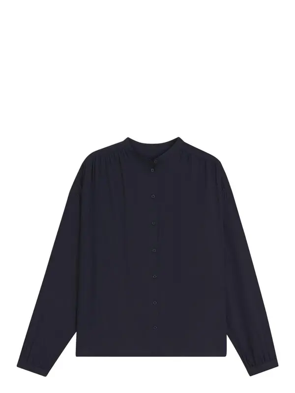 BOSS Cotton Muslin Blouse - Dark Blue