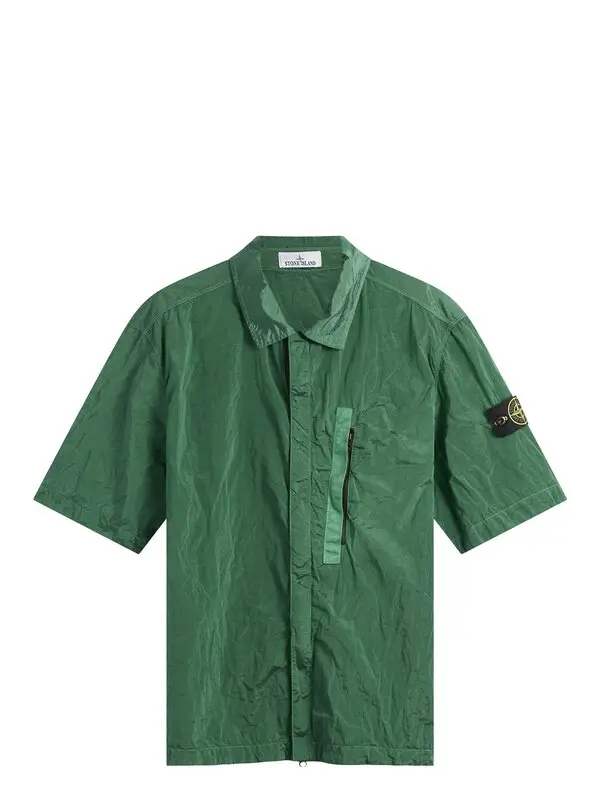 Stone Island Nylon Metal Short Sleeve Shirt - Malachite