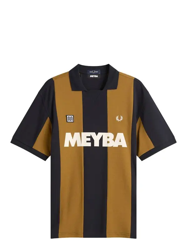 Fred Perry Meyba Cut And Sew Polo Shirt - Navy