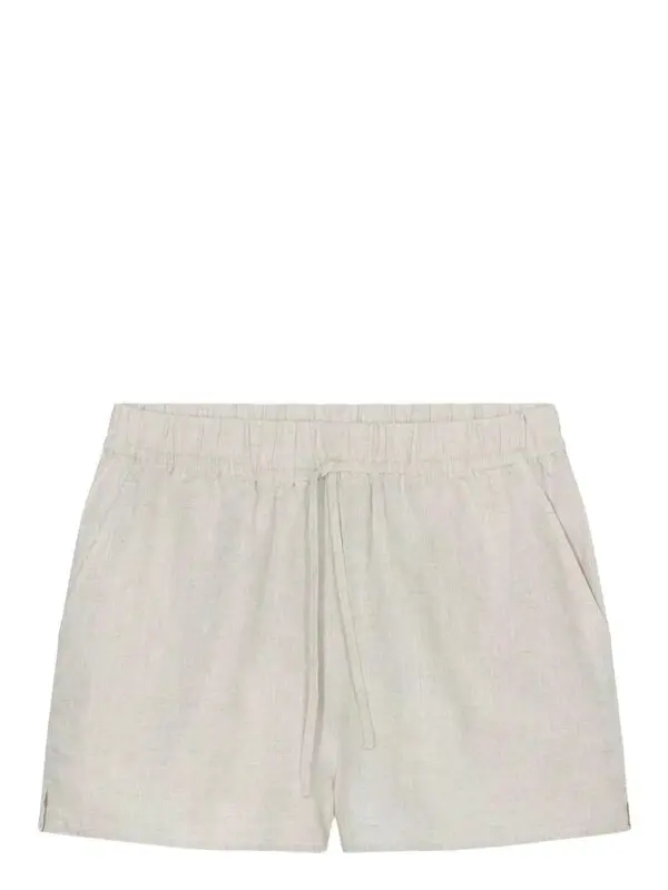 Closed Elasticated Waistband Shorts - Neutrals