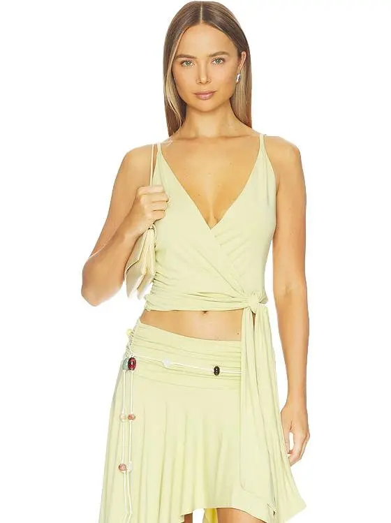 MADISON THE LABEL Kara Top - Lemon
