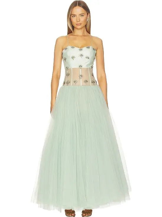 LA FUORI Serene Glacier Gown - Sage