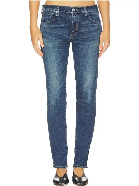 Moussy Vintage Glocester Skinny Long Jeans - Blue