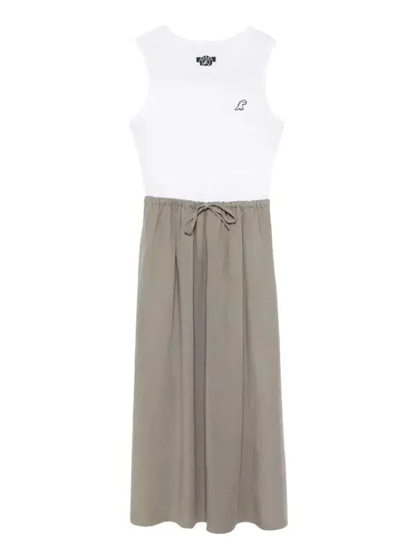 AGNES B. Tencel Mix Rib Tank Dress - Grey