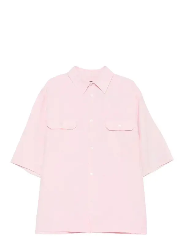 WILLY CHAVARRIA Corcoran Short-sleeve Flap-pocket Shirt - Pink