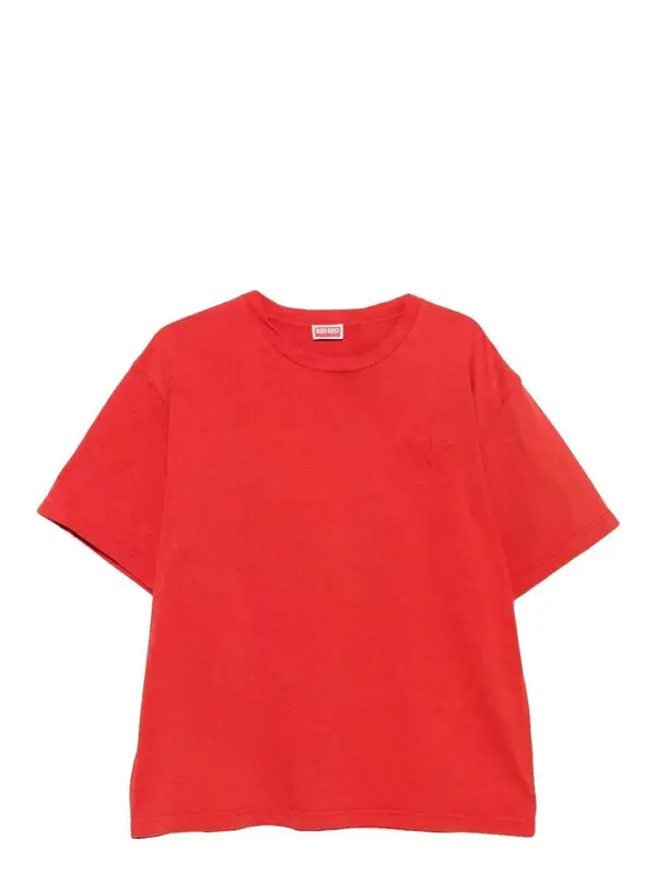 Kenzo Logo-embroidered T-shirt - Red