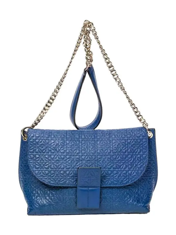 Loewe Anagram-embossed Crossbody Bag - Blue