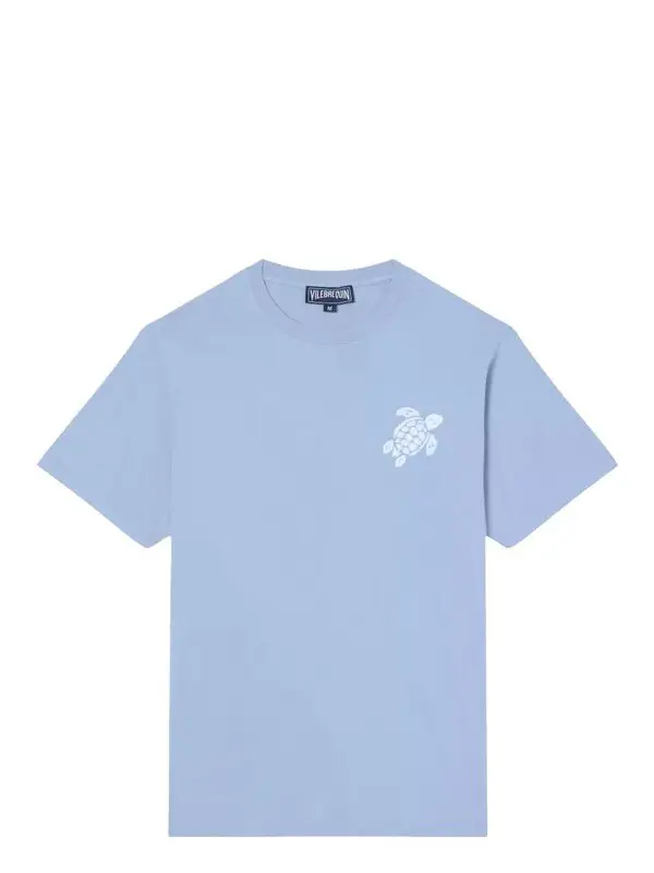 Vilebrequin Turtle-embroidered T-shirt - Blue
