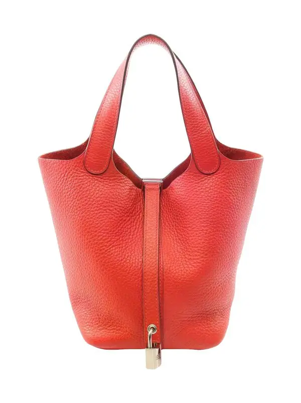 Hermès 2017 Clemence Picotin Lock 18 Handbag - Red
