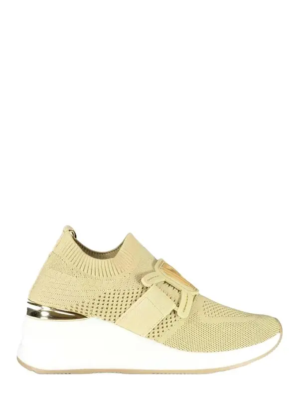 LAURA BIAGIOTTI Logo-plaque Platform Sneakers - Neutrals
