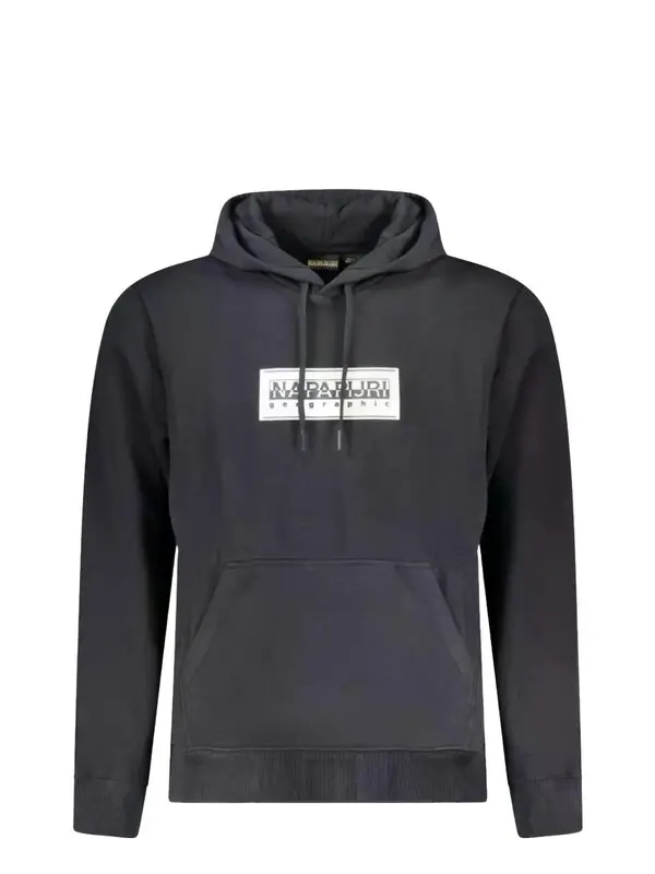 NAPAPIJRI Geographic Box Logo Hoodie - Grey