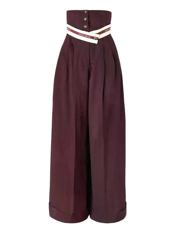 Antonio Marras High-waisted Corduroy Trousers - Red
