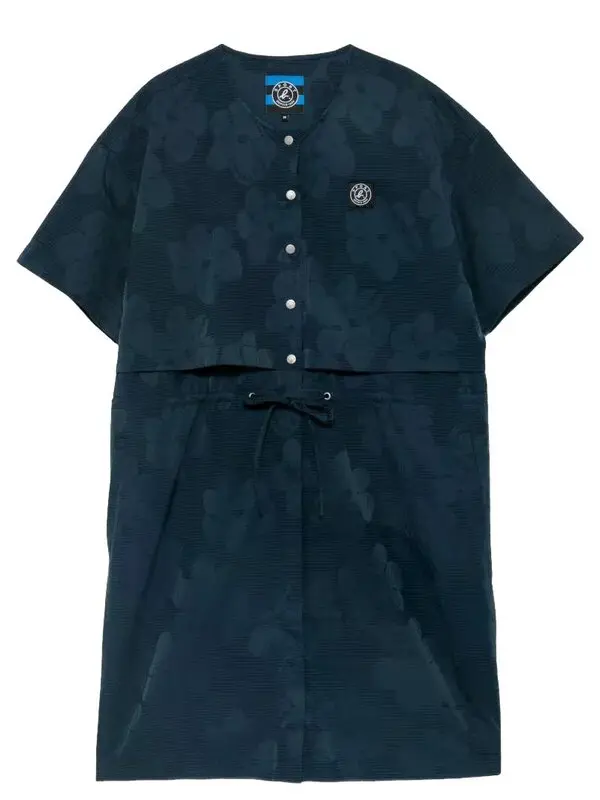 AGNES B. Patterned Mini Dress - Blue