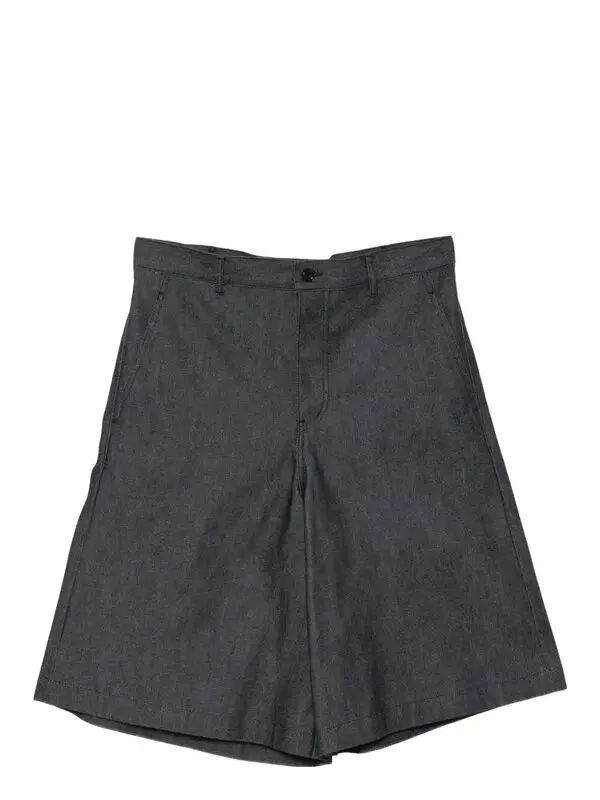 Comme Des Garçons Wide-leg Denim Shorts - Blue