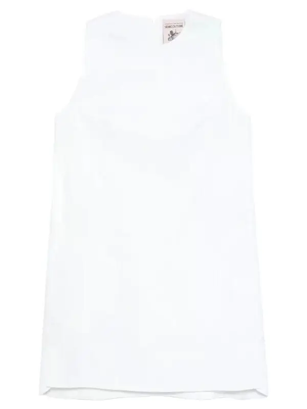 SEMICOUTURE Sleeveless Mini Dress - White
