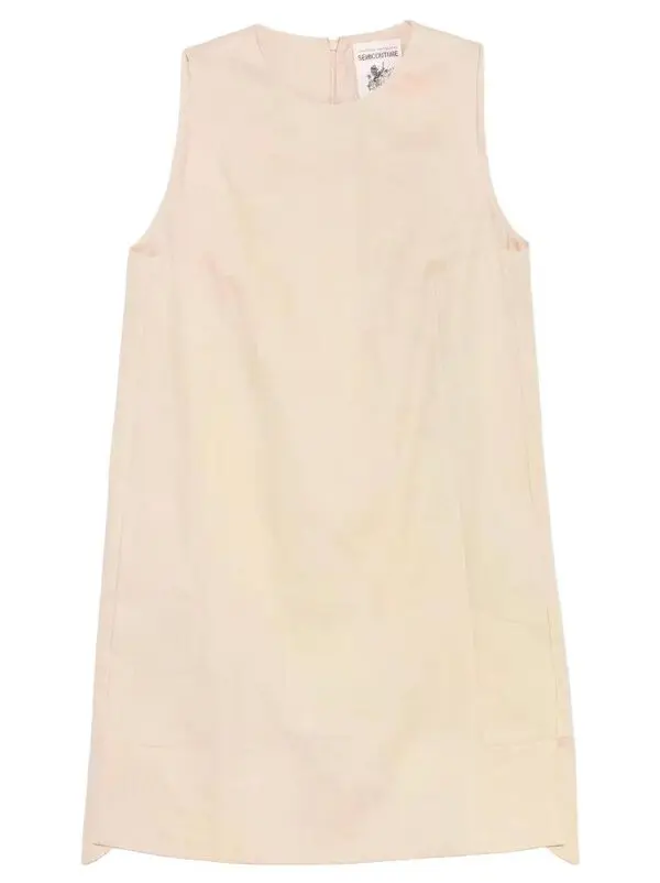 SEMICOUTURE Sleeveless Mini Dress - Neutrals