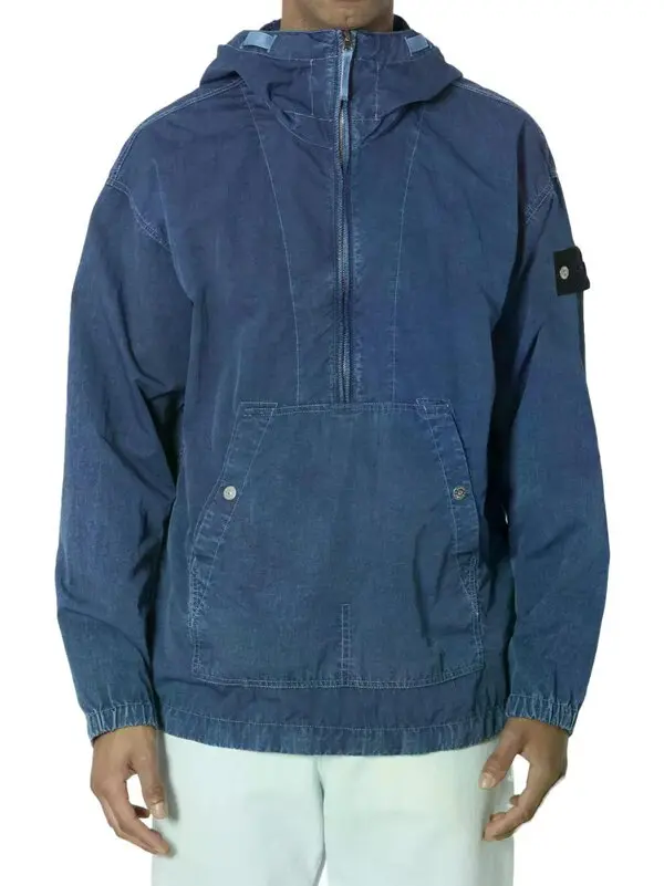Stone Island Marbled-effect Jacket - Blue