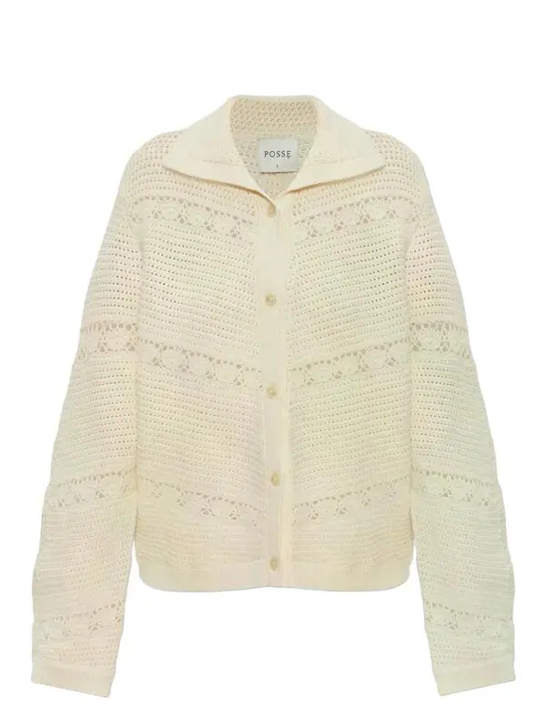 Posse Dylan Open-knit Cardigan - Neutrals