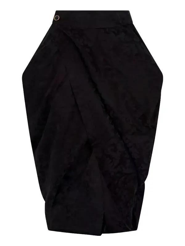 UMA WANG Draped Asymmetric Skirt - Black