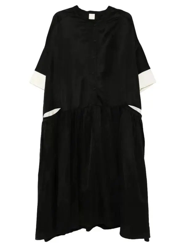 Soh Gathered Maxi Dress - Black