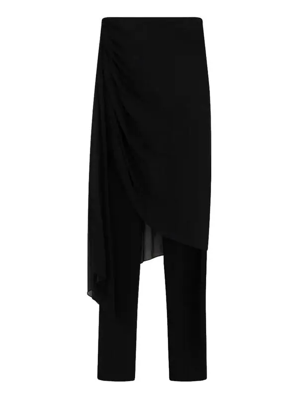 Giuseppe Di Morabito Gathered Draped Trousers - Black