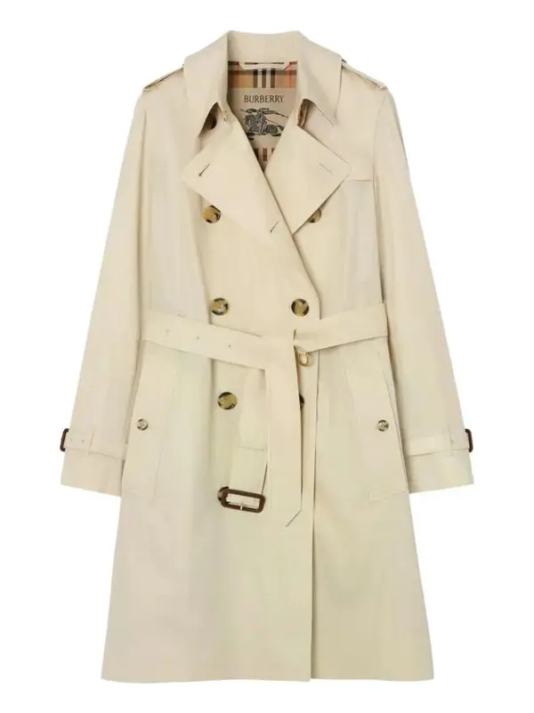 Burberry Mid-length Kensington Tropical Gabardine Trench Coat - Neutrals