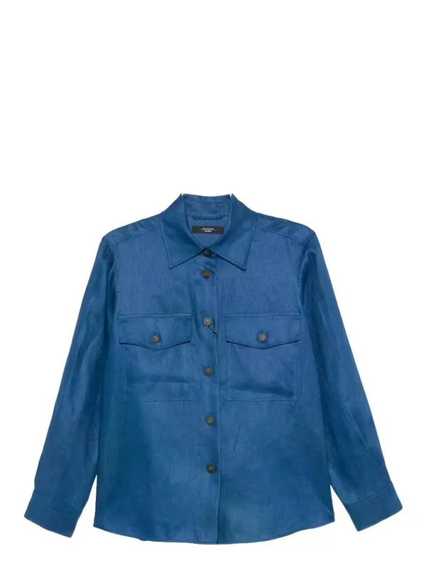 Max Mara Pomposa Button-up Shirt - Blue