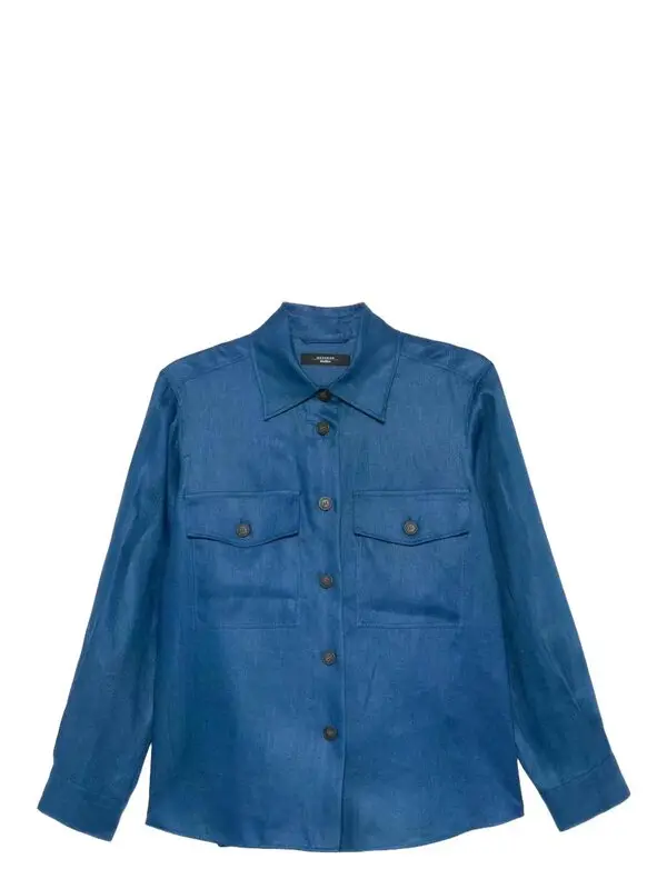 Max Mara Pomposa Button-up Shirt - Blue