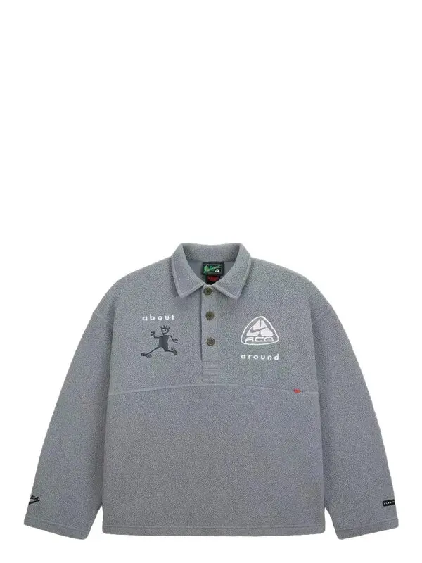 Nike X Cactus Plant Flea Market Long-sleeve Polo Shirt - Grey