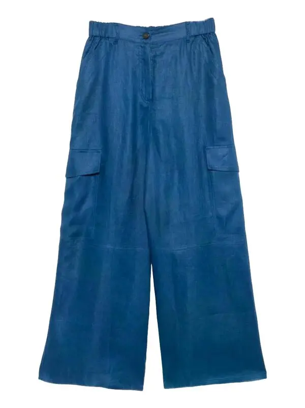 Max Mara Ifinale Wide-leg Cargo Pants - Blue
