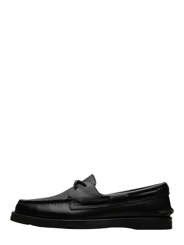 Sperry Vachetta Leather Boat Shoes - Black
