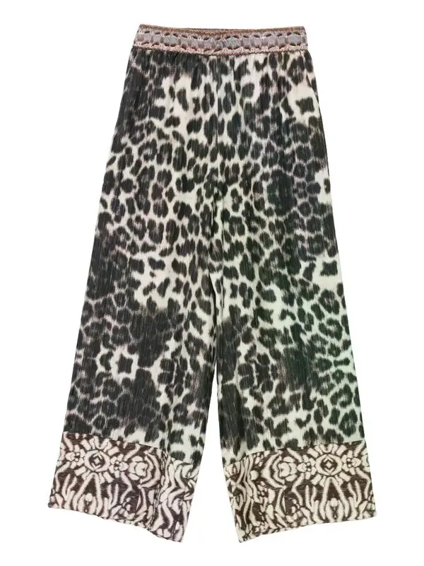 PIERRE-LOUIS MASCIA Leopard-print Palazzo Pants - Neutrals