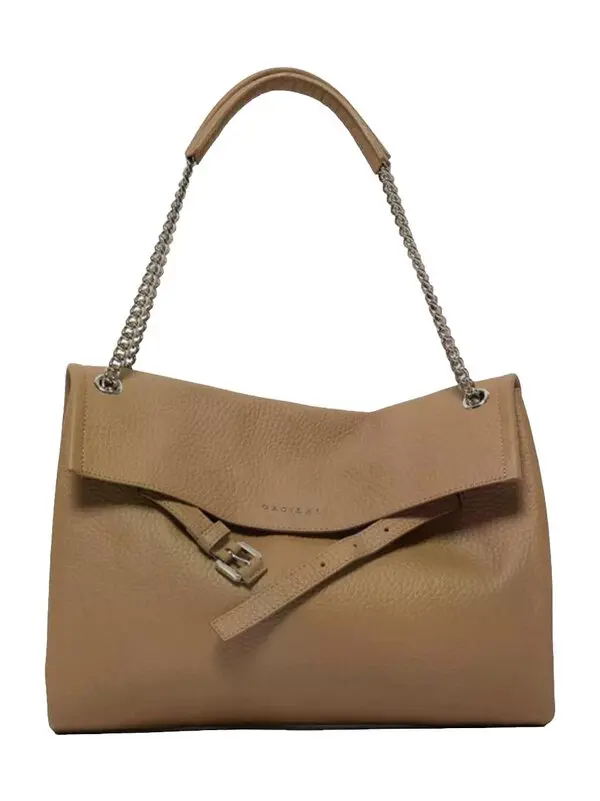 ORTIGNI Medium Venus Leather Tote Bag - Neutrals