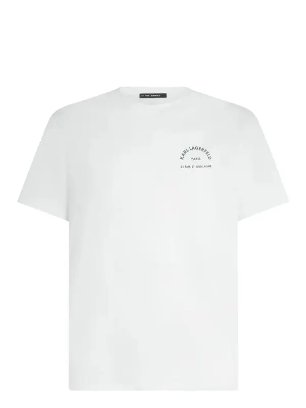 Karl Lagerfeld Rue St-guillaume Crew-neck T-shirt - White