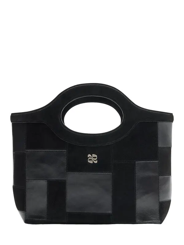 Rixo Ayesha Patchwork Top - Black