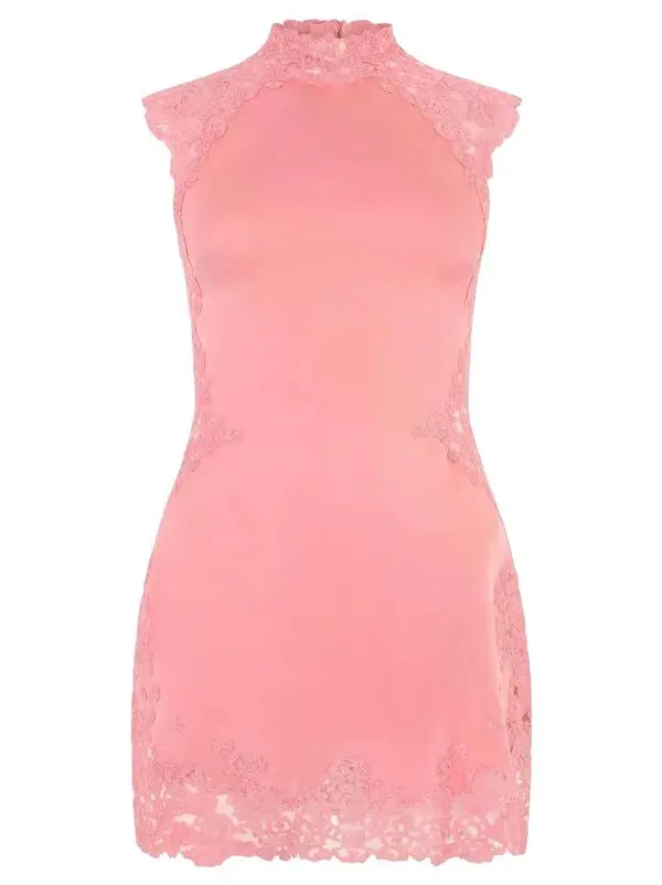 Cult Gaia Riti Lace-paneled Mini Dress - Pink