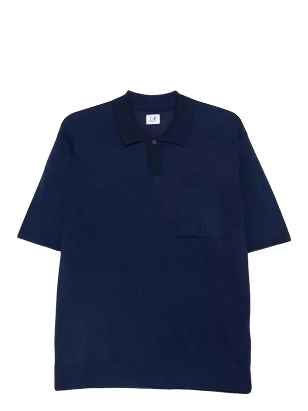C.P. COMPANY Cotton Polo Shirt - Blue
