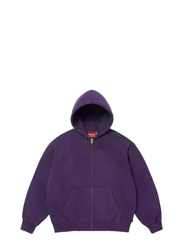 Supreme Cut-out Zip-up Hoodie - Purple