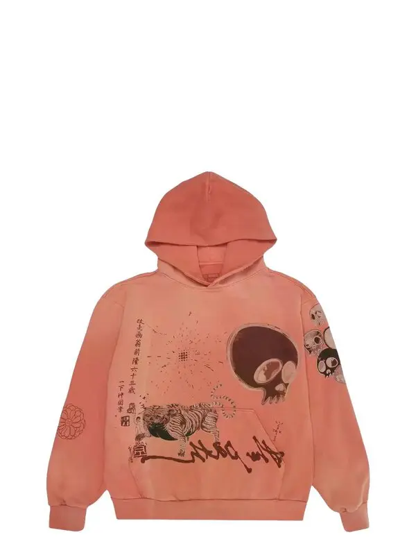 TRAVIS SCOTT X Takashi Murakami Graphic Hoodie - Orange