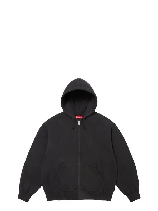 Supreme Cut-out Zip-up Hoodie - Black