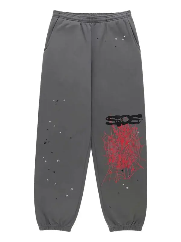 SP5DER Splat Punk Track Pants - Grey