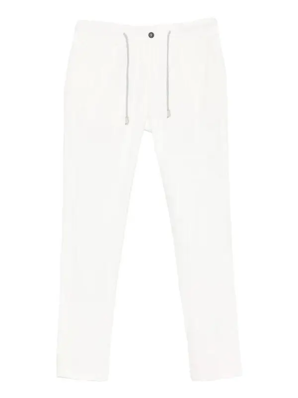 Eleventy Drawstring-waist Trousers - White
