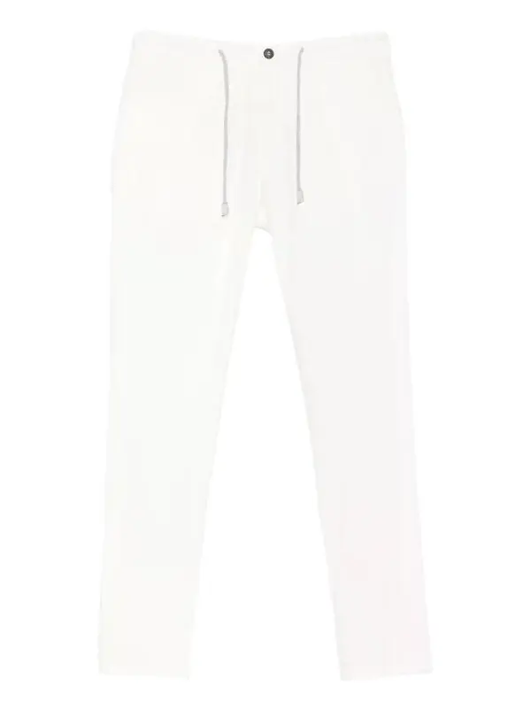 Eleventy Drawstring-waist Trousers - White