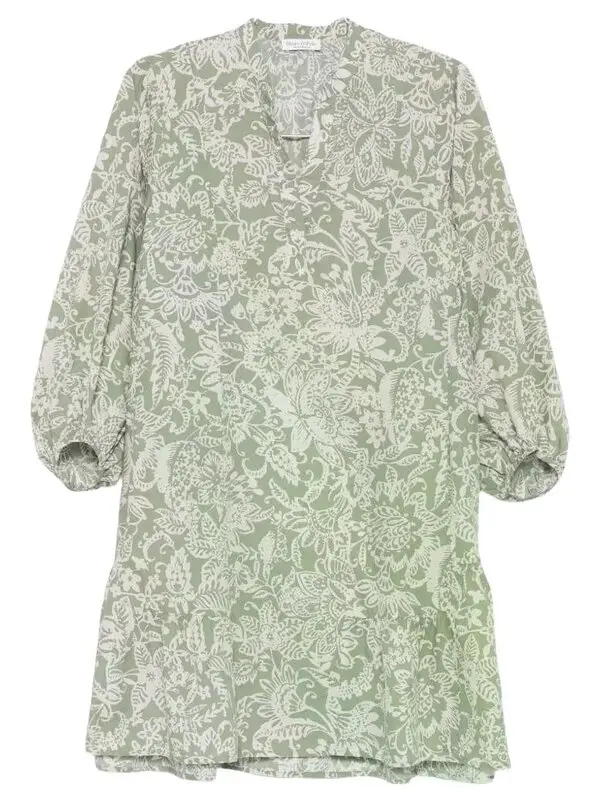 Marc O'polo Floral-print Mini Dress - Green