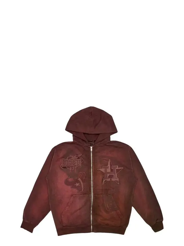 TRAVIS SCOTT X Fanatics 2025 Rep Your City Cactus Jack Houston Hoodie - Red