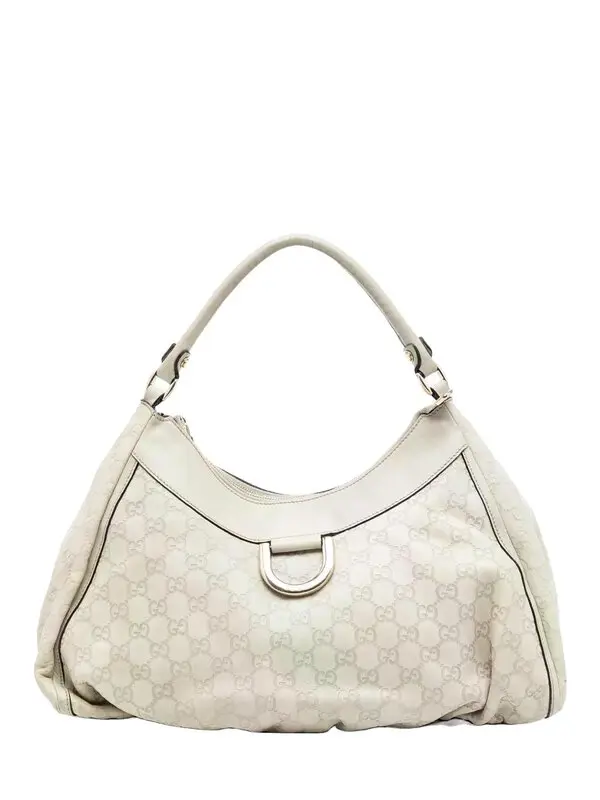 Gucci Ssima Abbey D-ring Shoulder Bag - White