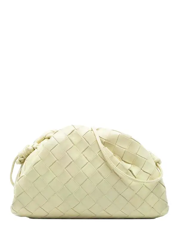 Bottega Veneta Nappa Intrecciato The Mini Pouch Crossbody Bag - Yellow