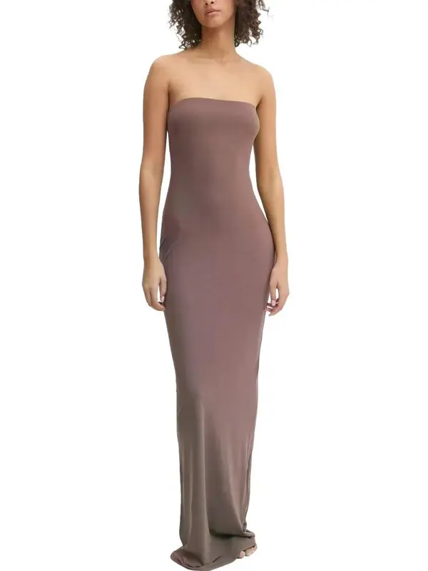 Guess Strapless Maxi Dress - Brown